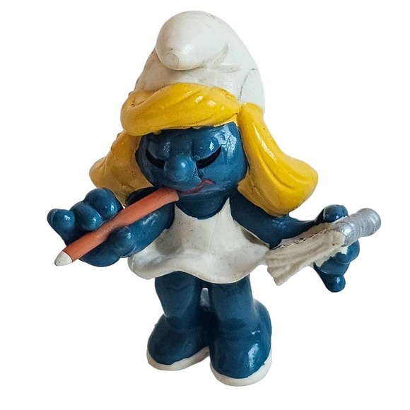 schleich | Toys | Smurfette Note Taking List Writing 225 Schleich Pvc ...